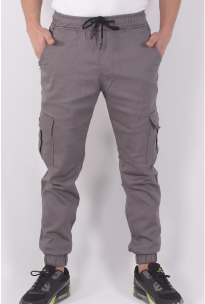 Black Steel Bel ve Paça Lastikli Yanları Kargo Cepli PANTOLON-19000 Black Steel Bel ve Paça Lastikli Yanları Kargo Cepli PANTOLON-19000
