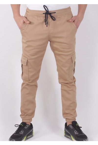 Black Steel Bel ve Paça Lastikli Yanları Kargo Cepli PANTOLON-19000 Black Steel Bel ve Paça Lastikli Yanları Kargo Cepli PANTOLON-19000