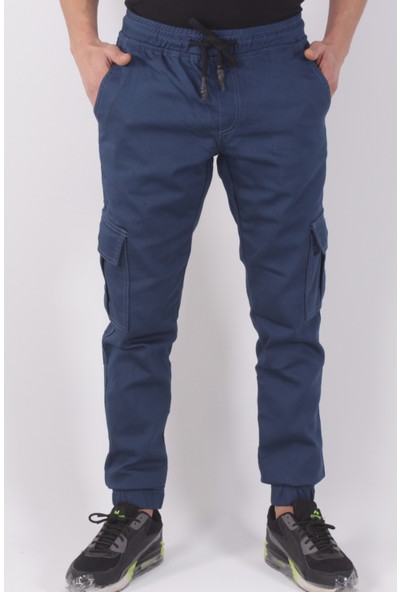 Black Steel Bel ve Paça Lastikli Yanları Kargo Cepli PANTOLON-19000 Black Steel Bel ve Paça Lastikli Yanları Kargo Cepli PANTOLON-19000