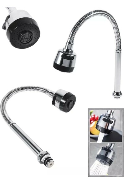 Armilla Armatür 2 Fonksiyonlu 360 Derece Hareketli Krom Musluk Batarya Borusu Tüm Bataryalar ile Uyumlu Yağmurlama ve Normal Su Çıkış Fonksiyonu Armilla Armatür 2 Fonksiyonlu 360 Derece Hareketli Krom Musluk Batarya Borusu Tüm Bataryalar ile Uyumlu Yağmurlama ve Normal Su Çıkış Fonksiyonu