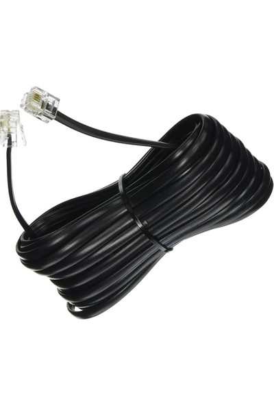 Oem 2b0 Siyah Telefon Modem Adsl Vdsl Ara Kablosu Köken 20 mt Oem 2b0 Siyah Telefon Modem Adsl Vdsl Ara Kablosu Köken 20 mt