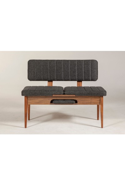 Doressa Vina Ceviz Sırtlı Bench 02 Doressa Vina Ceviz Sırtlı Bench 02