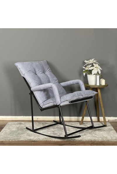 Berta Concept Harpy Gri Sallanır Sandalye & Dinlenme Koltuğu