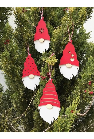 Dodido Wooden Toys 4 Adet Yılbaşı Ağaç Süsü Sevimli Cüceler Dodido Wooden Toys 4 Adet Yılbaşı Ağaç Süsü Sevimli Cüceler