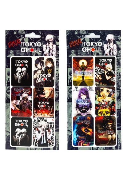 Wiccu Anime Tokyo Ghoul 12'li Sticker Wiccu Anime Tokyo Ghoul 12'li Sticker