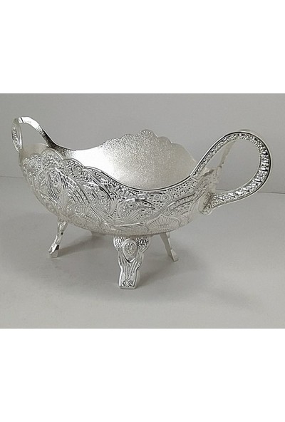 Sena Gümüş Rengi Paslanmaz Dört Ayaklı Metal Gondol