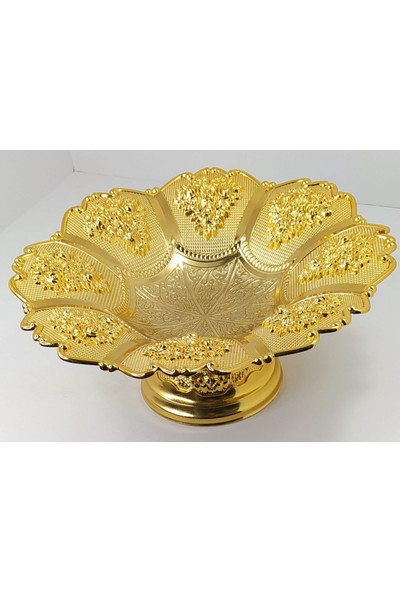 Sena Altın Rengi Kaideli Yuvarlak Desenli Gravürlü Gondol