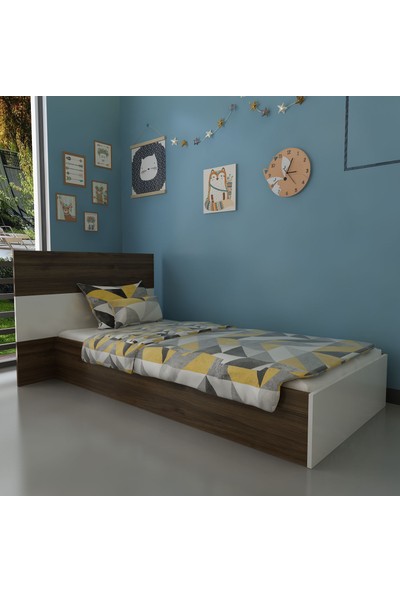 Festival Mobilya Trend Karyola Q4023-5 Beyaz Ceviz Festival Mobilya Trend Karyola Q4023-5 Beyaz Ceviz