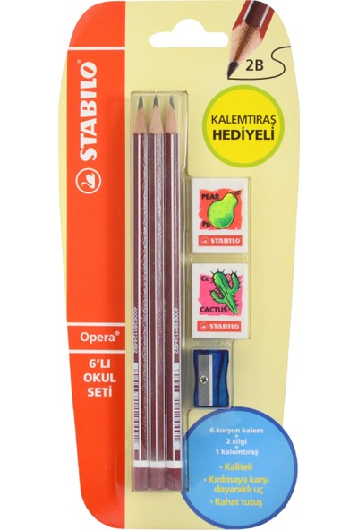 Stabilo Opéra Okul Seti 6'lı Stabilo Opéra Okul Seti 6'lı
