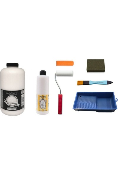 Cadence Antik Beyaz Boya 2 Litre + Yarımat Vernik Set 500 ml Cadence Antik Beyaz Boya 2 Litre + Yarımat Vernik Set 500 ml