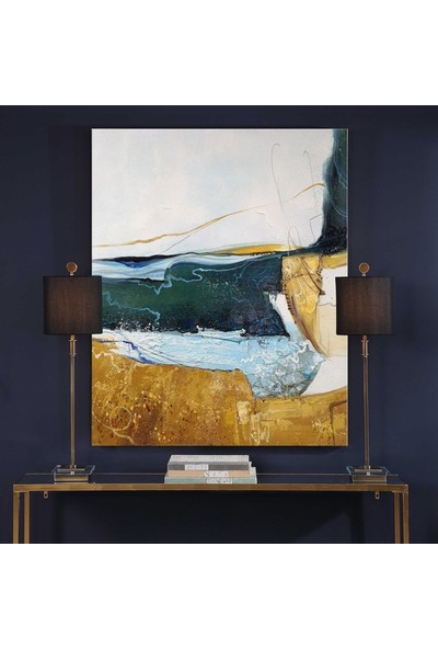 Tablo Life Blue Mess Yağlı Boya Dokulu Tablo Tablo Life Blue Mess Yağlı Boya Dokulu Tablo