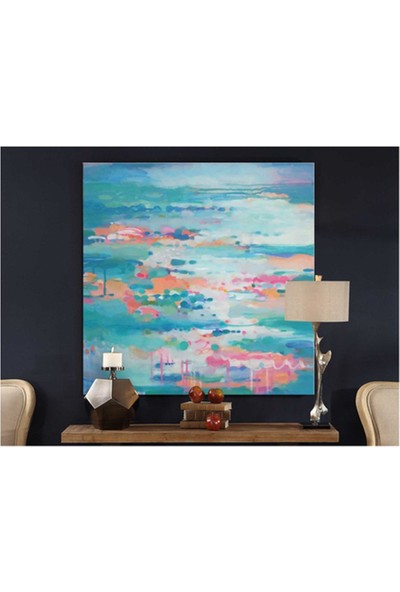 Tablo Life Grey Beauty Yağlı Boya Dokulu Tablo