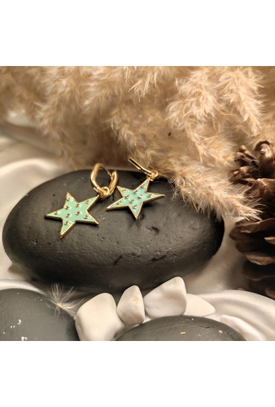 Swell Yıldız Yeşil Küpe