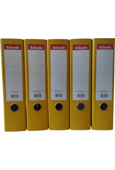 Esselte 9940 Plastik Geniş Klasör Sarı 5'li
