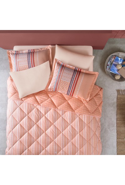 Yataş Bedding Pamena Çift Kişilik Uyku Seti - Somon Yataş Bedding Pamena Çift Kişilik Uyku Seti - Somon