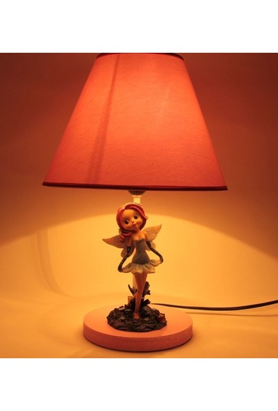 Hediye Fikri Dekoratif Peri Kızı Tasarımlı Abajur-1 Hediye Fikri Dekoratif Peri Kızı Tasarımlı Abajur-1