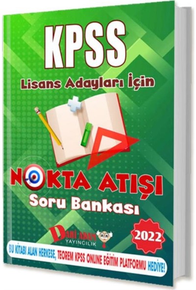 Dahi Adam Yayıncılık 2022 KPSS Lisans Nokta Atışı Soru Bankası Dahi Adam Yayıncılık 2022 KPSS Lisans Nokta Atışı Soru Bankası