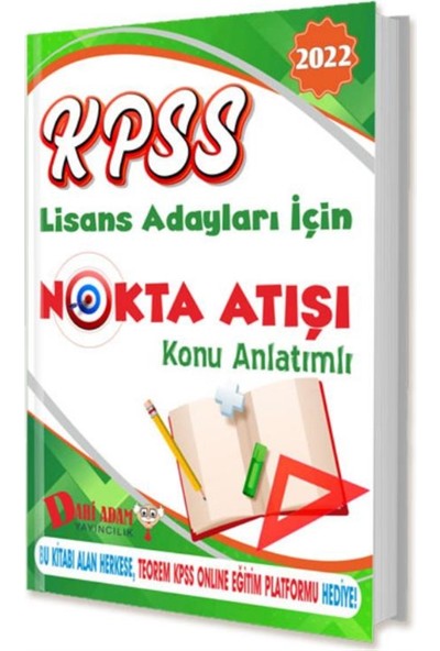 Dahi Adam Yayıncılık 2022 KPSS Lisans Nokta Atışı Konu Kitabı Dahi Adam Yayıncılık 2022 KPSS Lisans Nokta Atışı Konu Kitabı