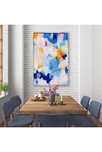 Tablo Life Şehrin Işıkları Yağlı Boya Dokulu Tablo