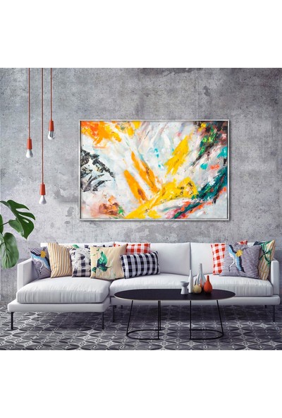 Tablo Life Soyut Karışık Mavi Yağlı Boya Dokulu Tablo Tablo Life Soyut Karışık Mavi Yağlı Boya Dokulu Tablo