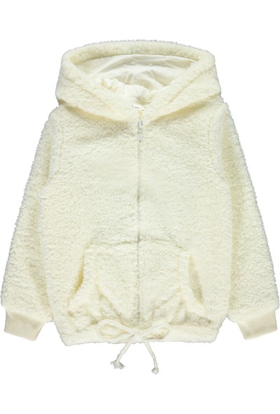 Civil Girls Kız Çocuk Kapüşonlu Hırka 6-9 Yaş Ekru