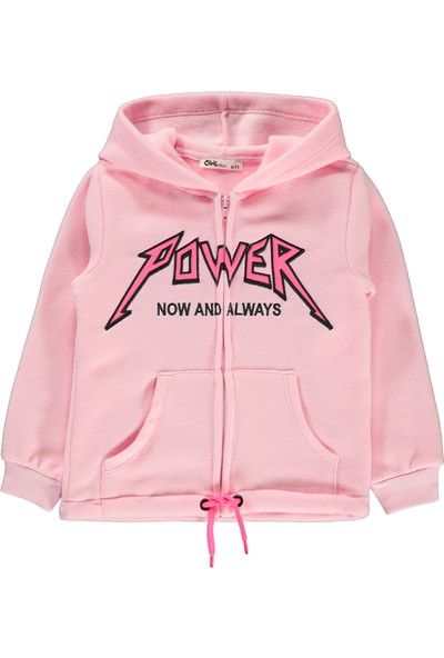Civil Girls Kız Çocuk Kapüşonlu Hırka 6-9 Yaş Pembe