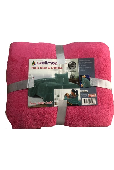 Wellmop Fermuarlı Pratik Yastık & Battaniye Seyahat