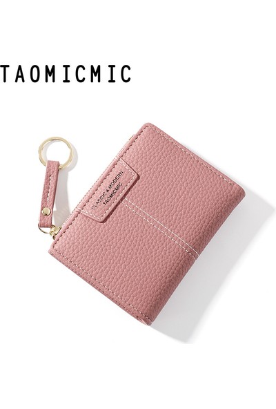 Taomicmic Kadın 's Çoklu Kart Anahtarlık Bozuk Para Cüzdanı Kısa Cüzdan (Yurt Dışından)