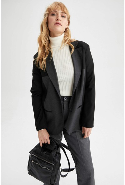 DeFacto Oversize Fit Blazer Ceket V8729AZ21WN