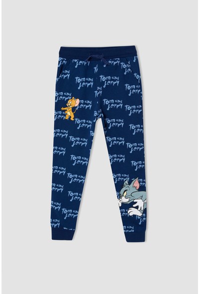 DeFacto Erkek Çocuk Tom & Jerry Lisanslı Slim Fit Jogger Eşofman Alt V8818A621AU
