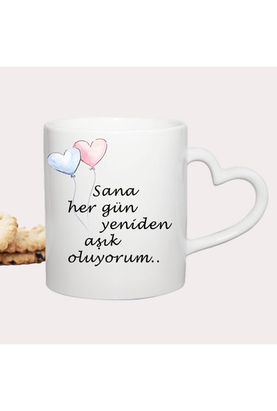 Star Baski Sevgililer Gününe Özel Baskılı Kupa Bardak