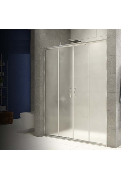 Durul Duşakabin 162 cm Ön Cephe 5mm Yükseklik 180 cm Buzlu Cam 2s/2k