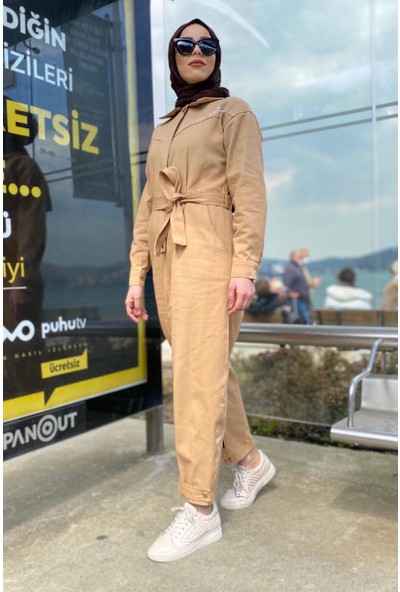 Meqlife Cotton Günlük Şık Spor Tulum