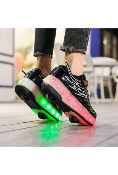 Sıtong 4 Tekerlekli USB Şarjlı LED Işıklı Paten Ayakkabı (Yurt Dışından) Sıtong 4 Tekerlekli USB Şarjlı LED Işıklı Paten Ayakkabı (Yurt Dışından)