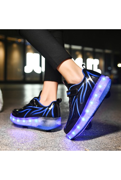 Sıtong 4 Tekerlekli USB Şarjlı LED Işıklı Paten Ayakkabı (Yurt Dışından) Sıtong 4 Tekerlekli USB Şarjlı LED Işıklı Paten Ayakkabı (Yurt Dışından)