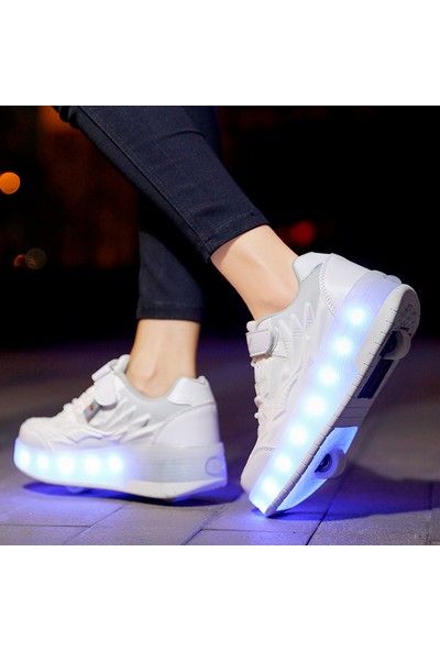 Sıtong 4 Tekerlekli USB Şarjlı LED Işıklı Paten Ayakkabı (Yurt Dışından) Sıtong 4 Tekerlekli USB Şarjlı LED Işıklı Paten Ayakkabı (Yurt Dışından)