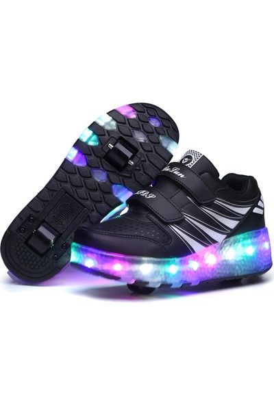Sıtong LED Işıklı Paten Ayakkabı - Siyah (Yurt Dışından) Sıtong LED Işıklı Paten Ayakkabı - Siyah (Yurt Dışından)