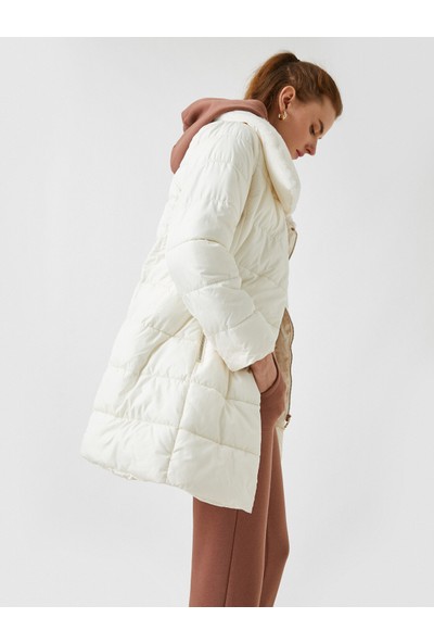 Koton Kadın Kapitone Anorak Mont