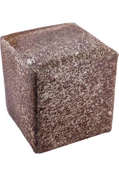 Dericibey Kahverengi Doğal Dana Derisi Puf PF101-05 40X40X40CM Dericibey Kahverengi Doğal Dana Derisi Puf PF101-05 40X40X40CM
