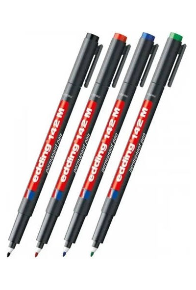 Edding ED-14202 4 Ana Renk Asetat Kalemi E-142M Edding ED-14202 4 Ana Renk Asetat Kalemi E-142M