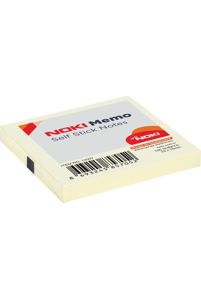 Noki Yapışkanlı Not Kağıdı Memo Sarı Stıck 75 x 75 mm 5'li Noki Yapışkanlı Not Kağıdı Memo Sarı Stıck 75 x 75 mm 5'li