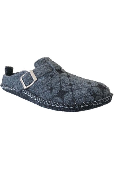 Gezer 13654 Füme Erkek Sessiz Taban Ev Içi Terlik