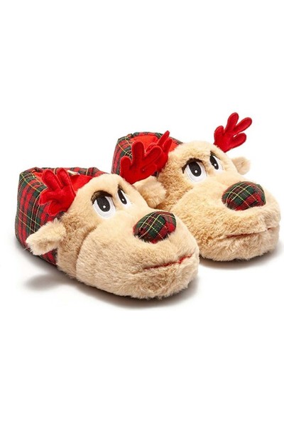 Twigy YY0301 Tw Pıro Bej Hayvan Figürlü Kadın Panduf