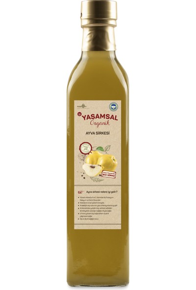 Yaşamsal Organik Organik Ayva Sirkesi 500 ml Yaşamsal Organik Organik Ayva Sirkesi 500 ml