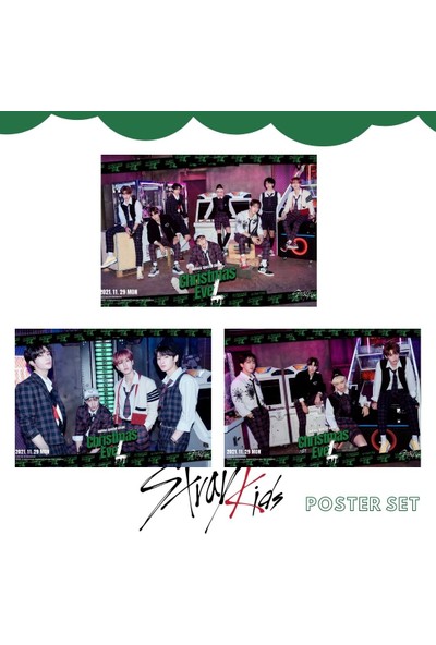Kpop Dünyası Stray Kids “christmas Evel.” Grup Poster Set Kpop Dünyası Stray Kids “christmas Evel.” Grup Poster Set