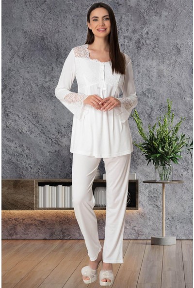 Mecit Dantelli Lohusa Pijama Takım 5526 Mecit Dantelli Lohusa Pijama Takım 5526