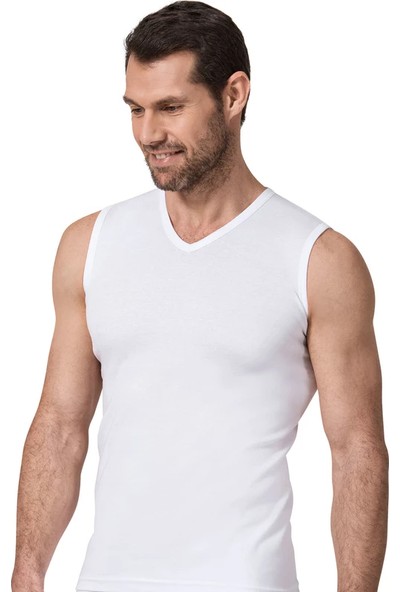 Namaldı Erkek 6'lı Ribana V Yaka Kolsuz Atlet