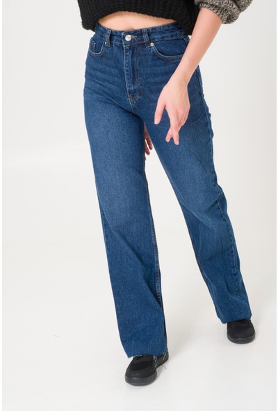Narferita Hola Koyu Renk Straight Jeans