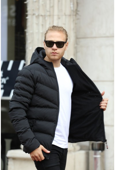 Menstylemcm Erkek Şişme Mont Su Geçirmez Yeni Sezon