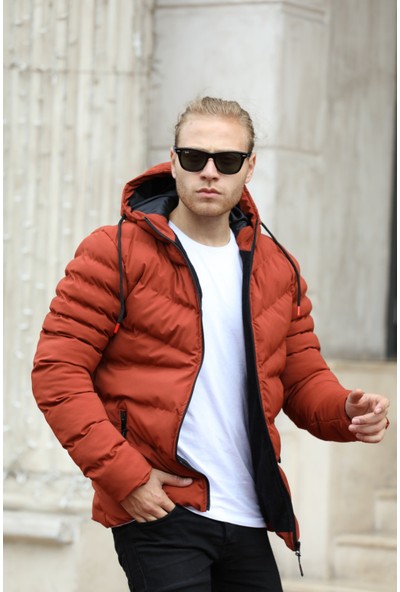 Menstylemcm Erkek Şişme Mont Su Geçirmez Yeni Sezon